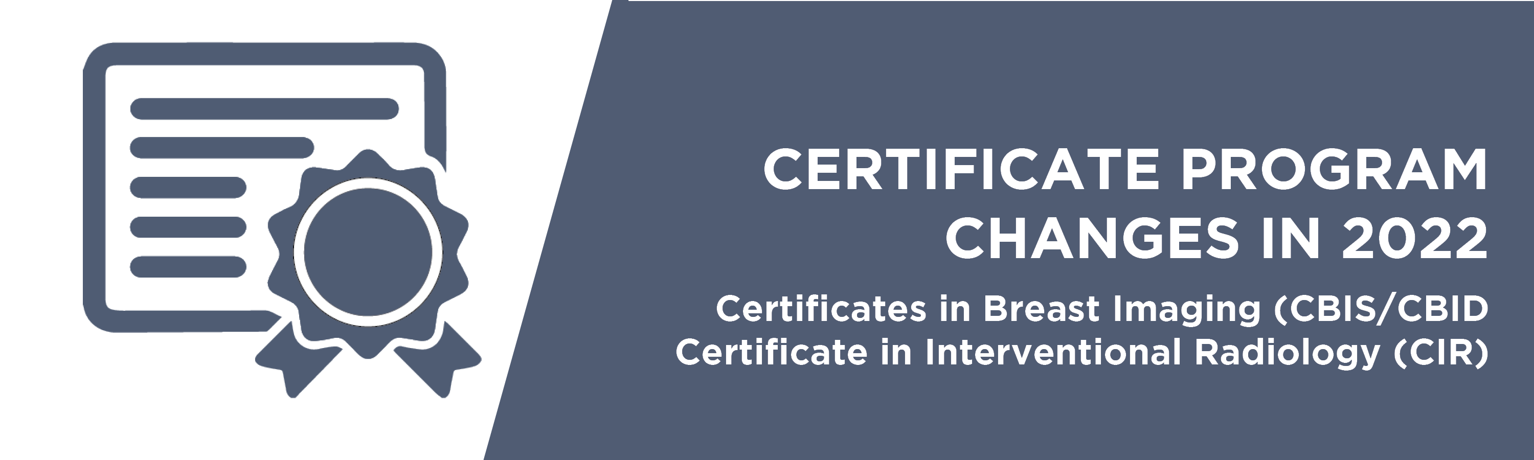 Certificate Program Changes 2022 – Canadian Association of Medical ...